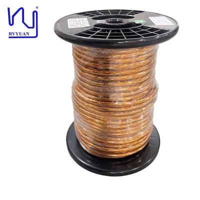 China Custom PI Taped Litz Wire High Frequency Pure Copper Enameled Winding Wire for EV Motor Transformer AC 6000V Kapton for sale