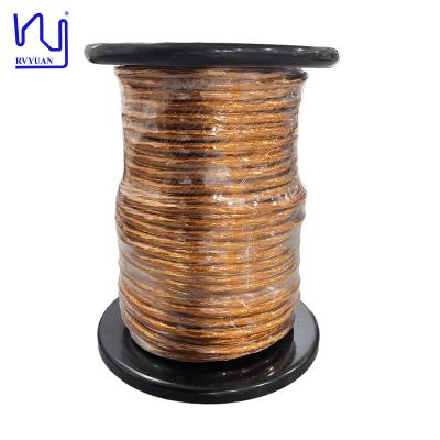 China Taped Litz Wire 0.32mm 250 Strands High Temperature High Frequency PI Insulation Copper Litz Wire For Transformer for sale