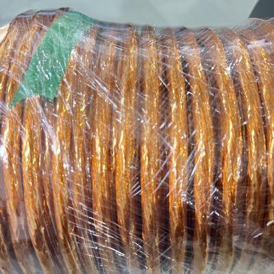 China Class H 250/0.32mm Taped Litz Wire PI Insulation Enameled Copper with Thermal Stability for EV Coils for sale