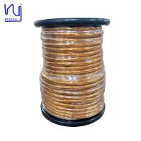 China 2UEW-F-PI Taped Litz Wire 0.32mmx528 Strands Copper Litz Wire with High Breakdown Voltage for Electric Vehicles for sale