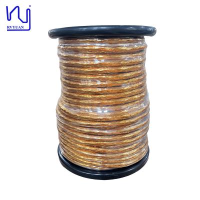 China 2UEW-F-PI Taped Litz Wire 0.32mmx528 Strands Copper Litz Wire with High Breakdown Voltage for Electric Vehicles for sale