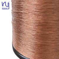 China 180°C Max Temperature 0.1mm Wire Diameter 60 Strands Copper Litz Wire for High Frequency Applications for sale
