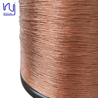 China 180°C Max Temperature 0.1mm Wire Diameter 60 Strands Copper Litz Wire for High Frequency Applications for sale