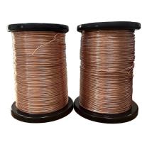 China Round Class 130C Enameled Copper Mylar PET Film Taped Litz Wire 0.10mm*127 Strands for sale
