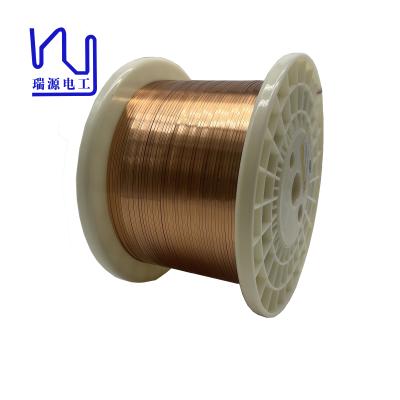 China OEM/ODM 0.70x2mm Self-bonding AIW Enamelled Flat Copper Wire for Components for sale
