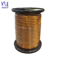 China 0.10x3175(8.7x5.5mm) Profiled Polyimide Taped Copper Stranded Litz Wire With Higher Filling Factor for sale