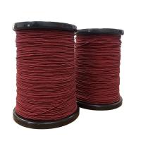 China Red 2USTC-F Nylon Served Litz Wire 0.08mmX270 Single Layer Stranded Enameled Copper Wire Class F for High Frequency Use for sale