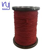 China 0.10x200 Red Polyester Yarn Silk Covered Litz Wire for sale