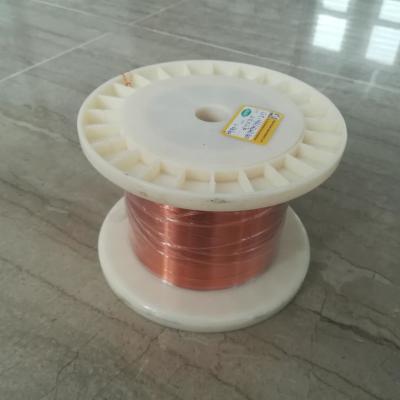 China 2.0*0.15mm ultra Fine Flat Copper Wire Enameled Solid Conductor for sale