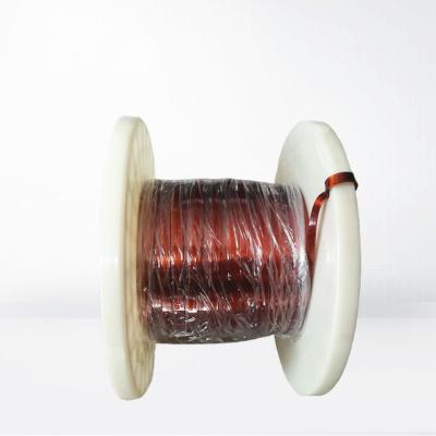 China Ultra Fine 0.02mm Self Bonding Wire Rectangular Enameled Copper Winding Wire For Motor for sale