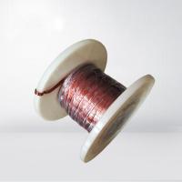 China UEW 0.15 X 0.7mm Class 180 Flat Rectangular Enameled Copper Wire Self Bonding Wire For Transformer for sale