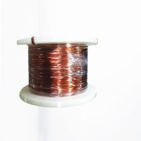China 0.02 - 1.8mm Enamel Coated Copper Wire Super Thin Flat / Rectangular Magnet Copper Wire for sale