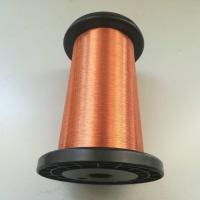 China UEW 130 / 155 / 180 Polyimide Enameled Copper Wire For Winding Insulated Type for sale