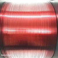 China Ultra Fine Rectangular Copper Wire Flat Coated Magnet Wire 3.5mm Width for sale