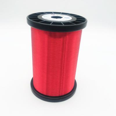China Polyurethane Super Thin Enameled Copper Magnet Wire Alcohol Red Color for sale