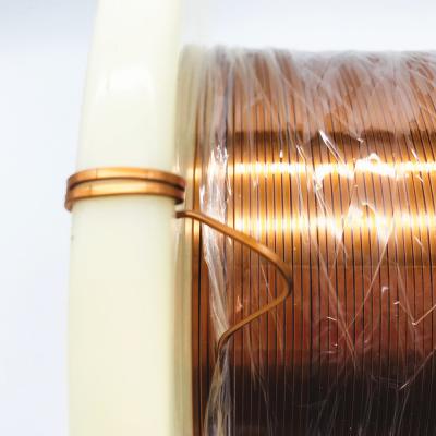 China 1.4mm * 0.8mm Aiw 180 / 220 Enamel Insulated Wire Flat Magnet for sale
