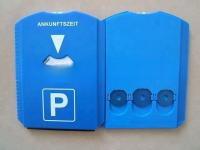 China Parking Made Easy with Euro Auto Blue Plastic Parking Disc and Standard Ice Scraper for sale