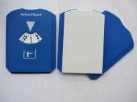 China 155*118mm Blue Euro Auto Car Plastic Parking Disc Ice Scraper for Car Parkscheibe for sale
