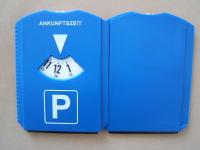 China 155*118mm Blue Euro Auto Car Plastic Parking Disc Ice Scraper for Car Parkscheibe for sale