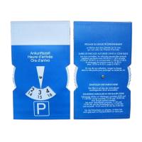 China Universal Car Euro Plastic Parking Disc With Small Drawer Ice Scraper for Easy Parking for sale