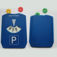 China Arrival Soft Car Parking Disc Timer Clock with Snow Scraper Modern Design PS Parking Disk for sale