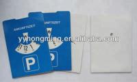 China Concise Design Style 150*108mm Car Parking Disc made of Paper Cardboard for Parking for sale
