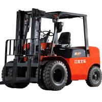 China 4T-4.5T Pneumatic Diesel JAC Forklift Electric Warehouse Forklift Truck for sale