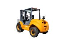 China Compact Two Wheel Rough Terrain Forklift Trucks Material Handling Equipment for sale