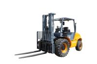 China Compact Two Wheel Rough Terrain Forklift Trucks Material Handling Equipment for sale