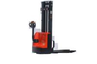 China JAC Mechanical pedestrian Electric Straddle Pallet Stacker Forklift 1T for sale