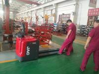 China 3 Ton Semi Electric Pallet Truck Stacker 3000kg Load Centre 600mm for sale