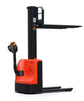 China 1000kg Walkie Semi Electric Stacker Trucks Single Mast for sale