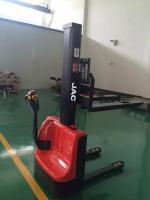 China 1000kg Walkie Semi Electric Stacker Trucks Single Mast for sale