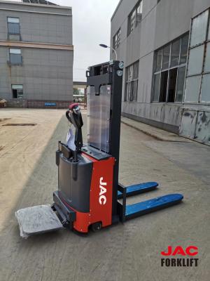 China 1.5 Ton Light Stand Electric Pallet Stacker Truck 1500kg For Heavy Material Handling for sale