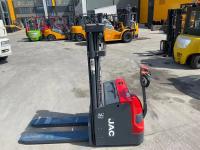 China Heavy Duty Electric Pedestrian Stacker Double Pallet Rider 2 Ton for sale
