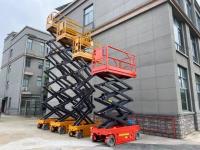 China JAC Modern Scissor Aerial Platform Lift Work Vehicle 10m 320kg for sale