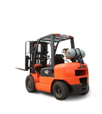 China JAC Tilting 3.5 Ton LPG Forklift Truck Liquid Propane Forklift Cpqyd35h for sale