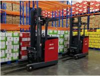 China JAC 2Ton Electric Standup Reach Truck Forklift Mast Move Forward Cdd15q for sale