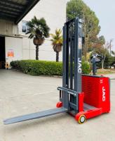 China 700kg Counterbalanced Semi Electric Pallet Stacker walk behind pallet lift for sale