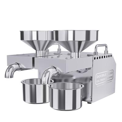 China 2 Head Coconut Oil Extracting Machine Automatic Cooking Oil Sunflower Mini Press for sale