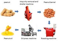 China Cold / Heating Press Groundnut Oil Pressing Machine , Oil Expeller Equipment With Oil Filter System for sale