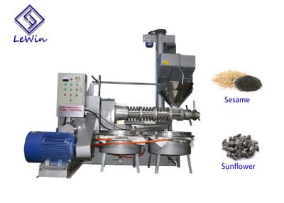 China Pignut Spiral Industrial Oil Press Machine Cold Pressed 380V 400 - 750 Kg/H Capacity for sale