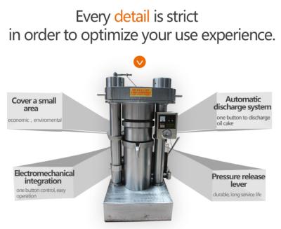 China Commercial Cold Press Hydraulic Oil Press Machine 4kg / Batch For Coconut for sale
