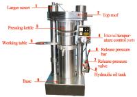 China Automatic Hydraulic Oil Press Machine 220 V /380 V Voltage 1 Year Warranty for sale