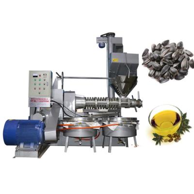 China Spiral Pressing Sunflower Seed Industrial Oil Press Machine 1600kg Weight for sale