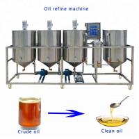 China Mini Vegetable Oil Refinery Equipment High Efficiency Palm Oil Refining Machinery for sale