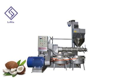 China Spiral Coconut Oil Presser Industrial Oil Press Machine 220 - 450 Kg/H Capacity for sale