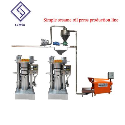China Stable Industrial Oil Press Machine Hot Pressed Sesame Oil Extractor Machinery for sale