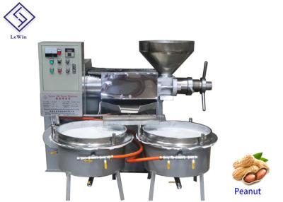 China 6YL-120 Model Screw Type Press Machine Cold Press Oil Extractor With Oil Filter for sale
