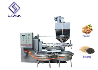 China Alloy Steel Industrial Oil Press Machine Automatic Feeding For Peanut / Sunflower for sale
